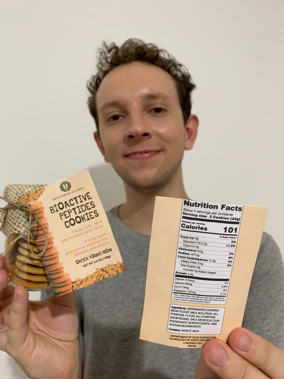 Bioactive Peptides Cookies – Prototypes for Humanity