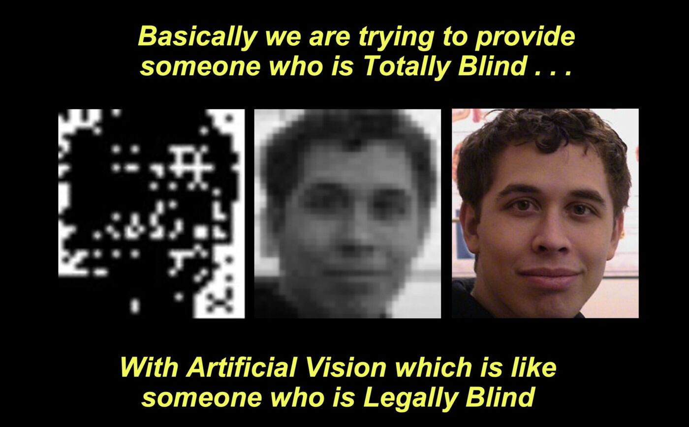 Intracortical visual prosthesis – Prototypes for Humanity